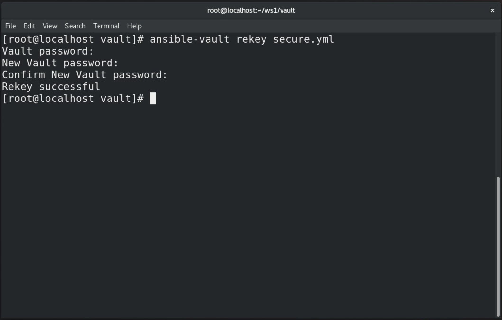A brief introduction to Ansible Vault